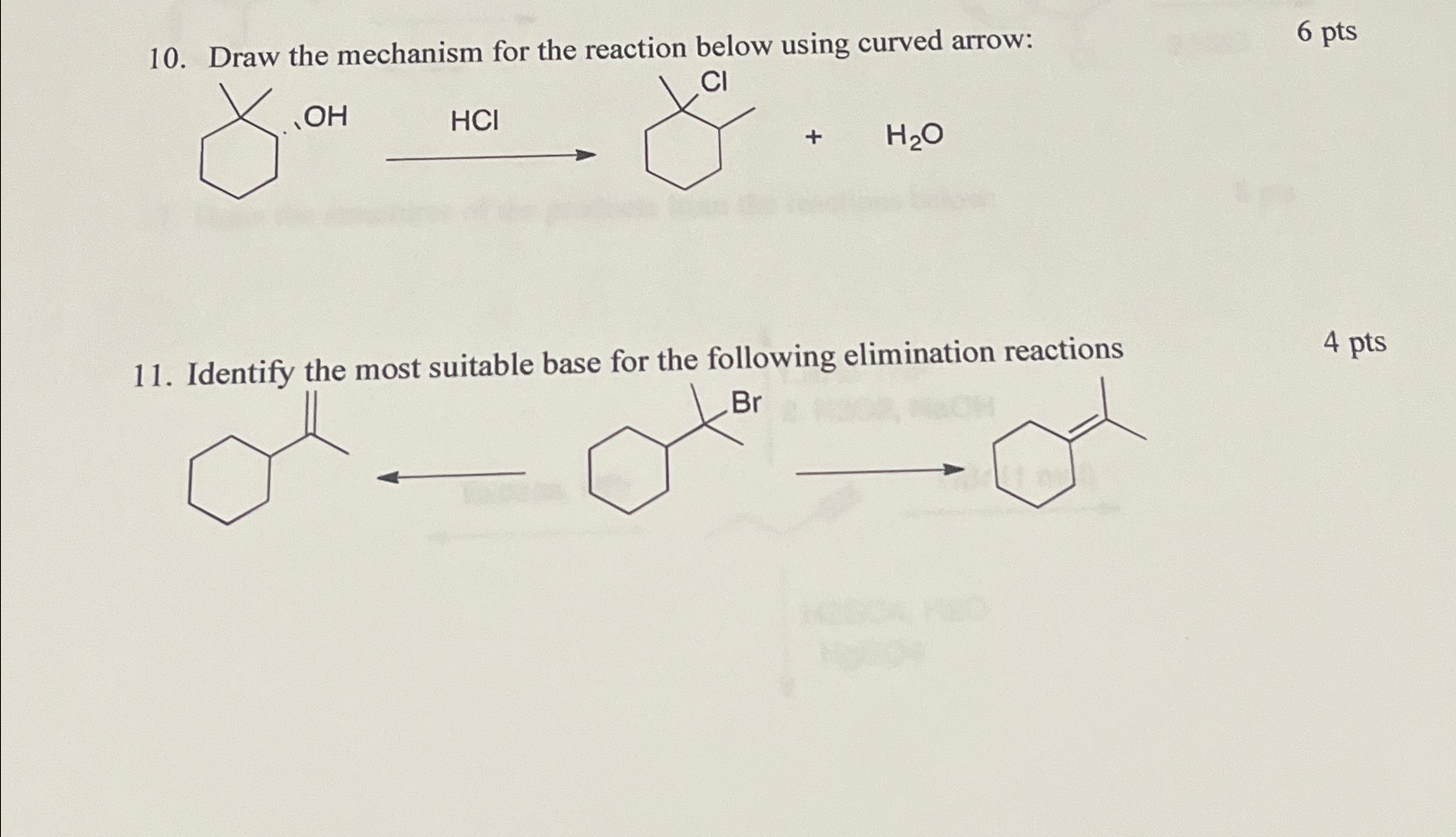 Solved Draw the mechanism for the reaction below using | Chegg.com