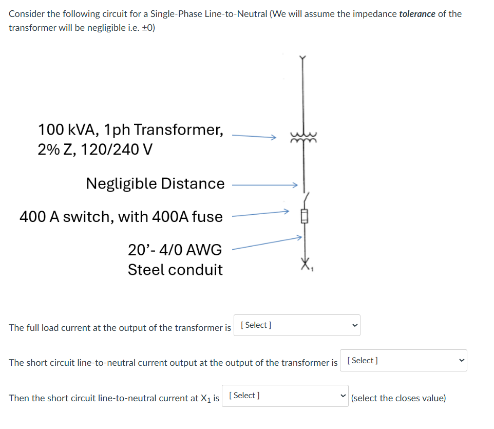 Solved Consider the following circuit for a Single-Phase | Chegg.com