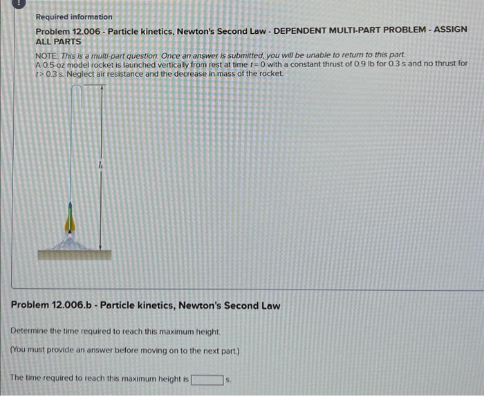 Solved Required information Problem 12.006 - Particle | Chegg.com