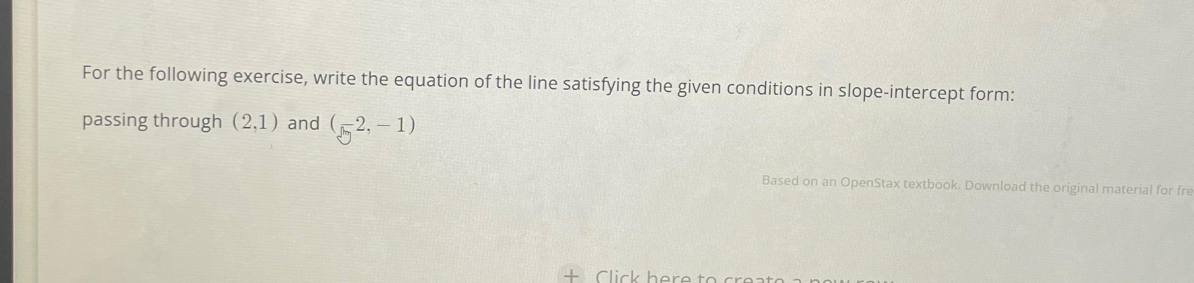 Solved For the following exercise, write the equation of the | Chegg.com