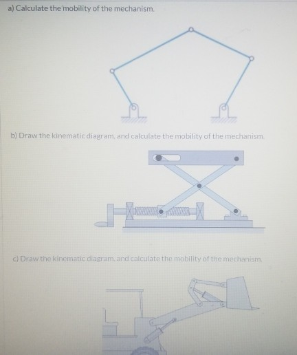 Solved a) Calculate the mobility of the mechanism b) Draw | Chegg.com Solved a) Calculate the mobility of the mechanism b) Draw | Chegg.com