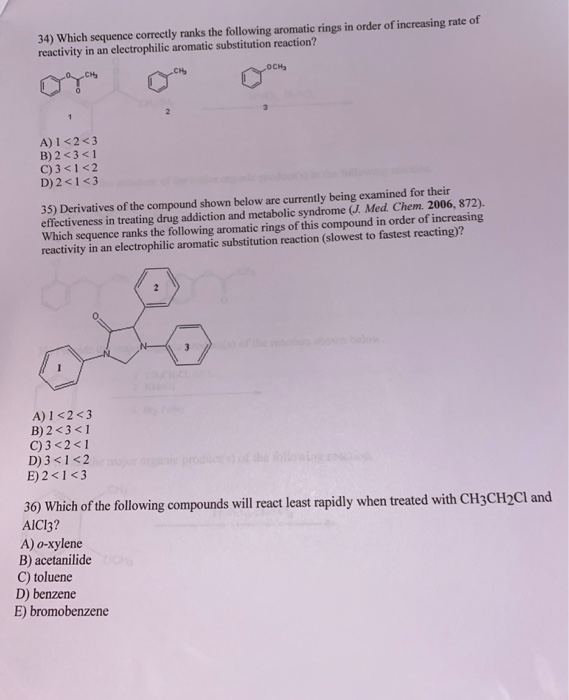 Solved 34) Which sequence correctly ranks the following | Chegg.com