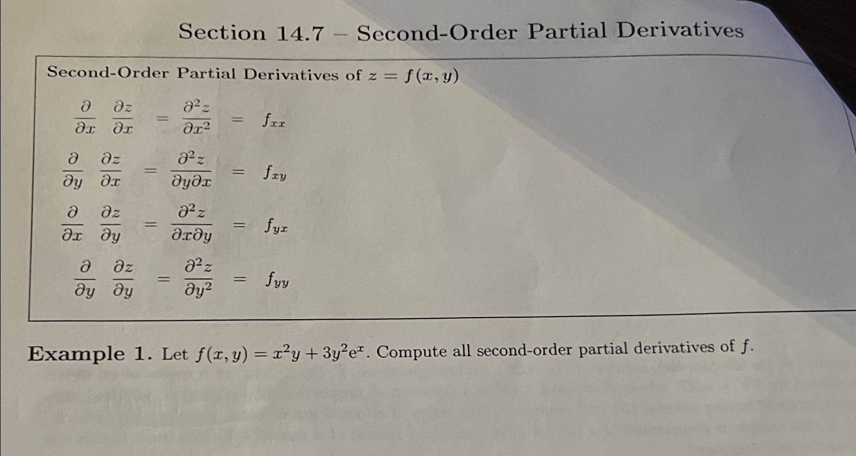 Solved Section 14.7 - Second-Order Partial | Chegg.com Solved Section 14.7 - Second-Order Partial | Chegg.com