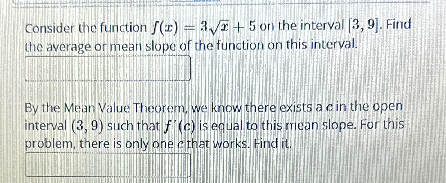 Solved Consider the function f(x)=3x2+5 ﻿on the interval | Chegg.com