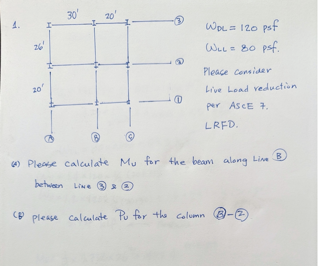 Solved \omega _(DL)=120 ﻿pSf \omega _(LL)=80 ﻿psf. ﻿Please | Chegg.com