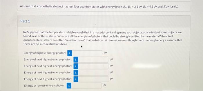 Solved Assume that a hypothetical object has just four | Chegg.com