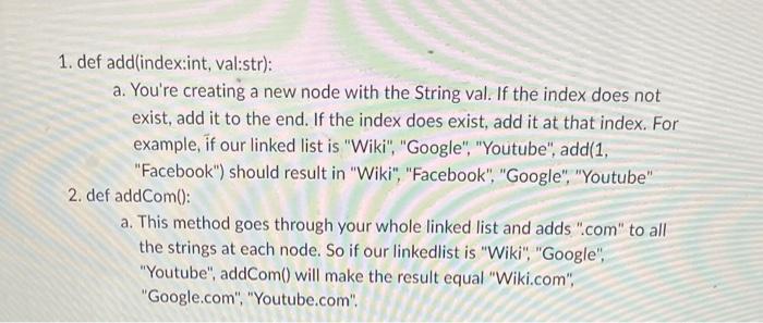 Solved MyLinked List class keeps track of three things: - | Chegg.com