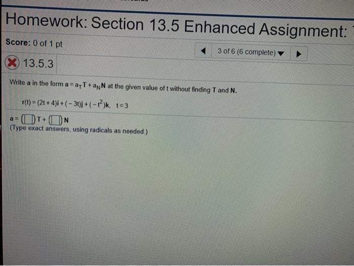 Solved Homework Section 13 5 Enhanced Assignment Score 0