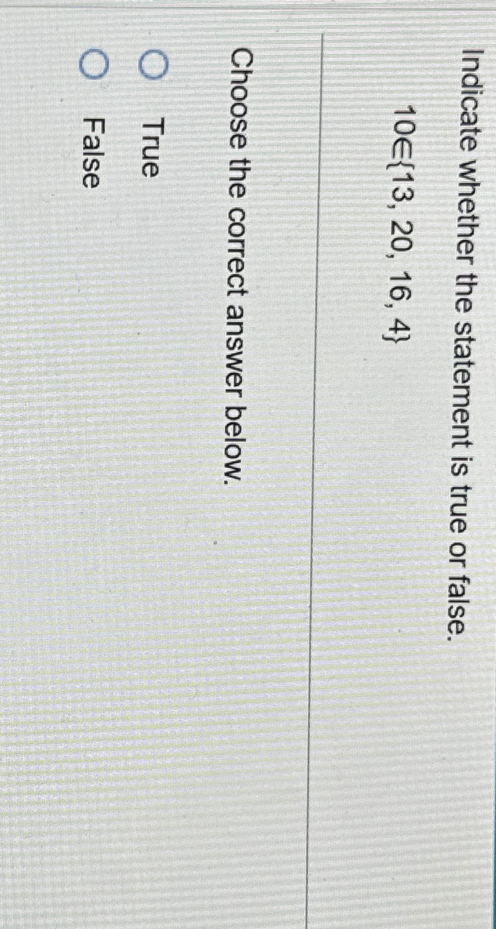 Solved Indicate whether the statement is true or | Chegg.com