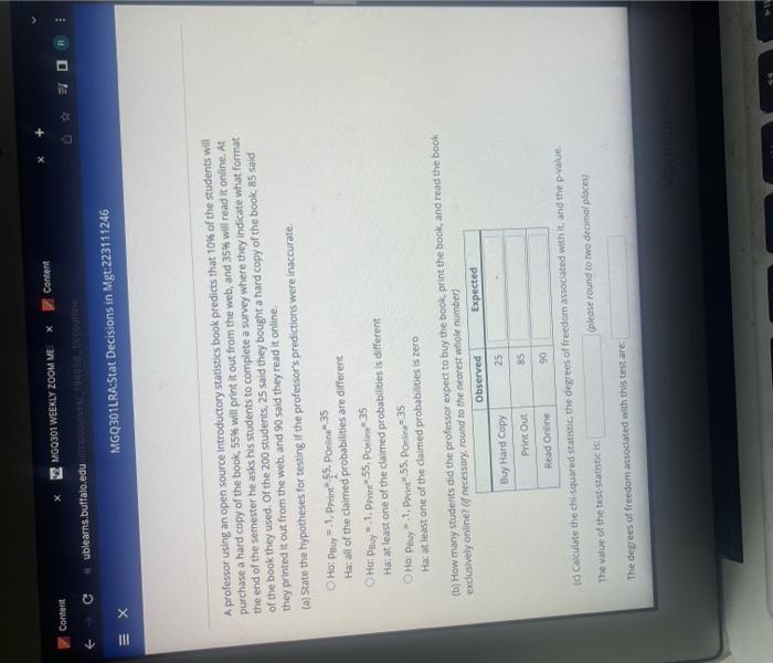 Solved A professor using an open source introductory | Chegg.com