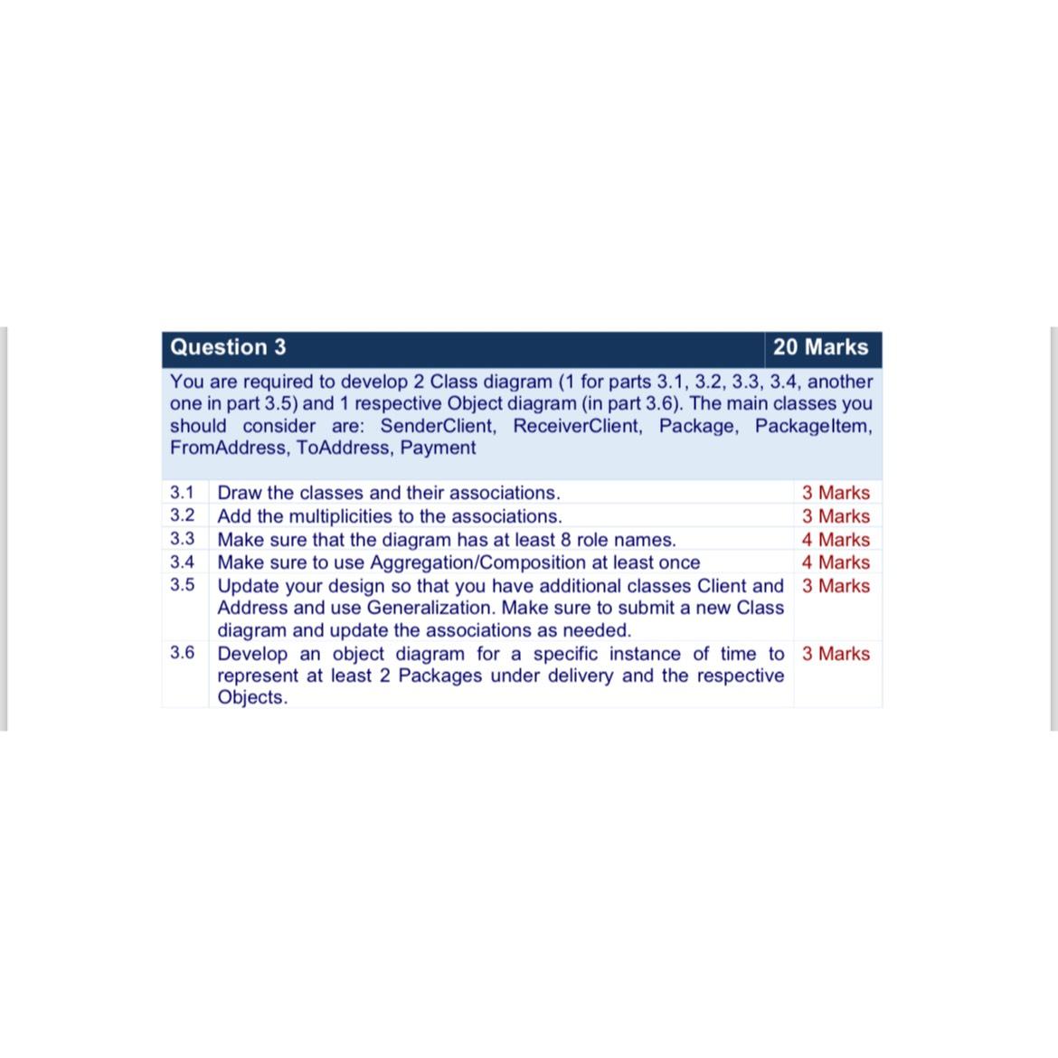 Solved Question 320 ﻿MarksYou are required to develop 2 | Chegg.com