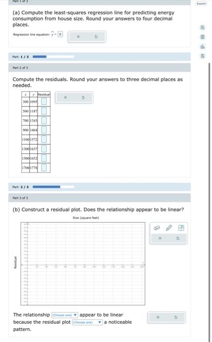 Solved (a) Compute the least-squares regression line for | Chegg.com