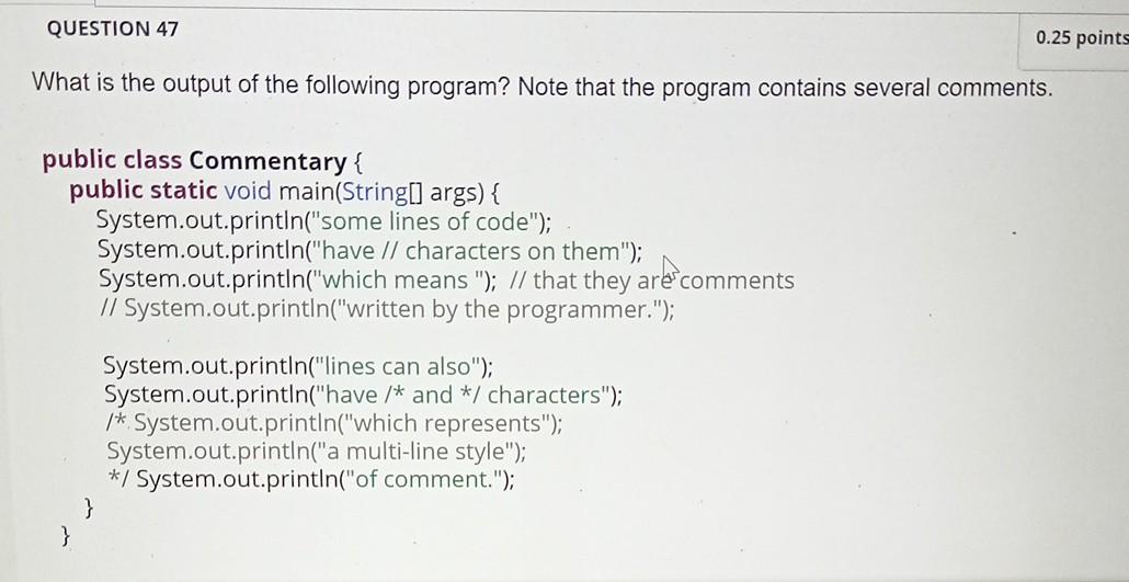 Solved QUESTION 41 Which of the following method headers | Chegg.com
