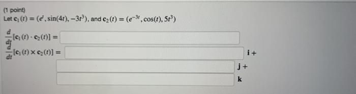 Solved (1 point) Parameterize the line through P =(-1,-1) | Chegg.com