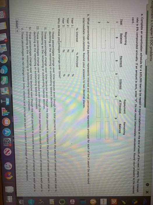 Solved Assignment 5: Chapter 5 EOC problems x a. Complete an | Chegg.com