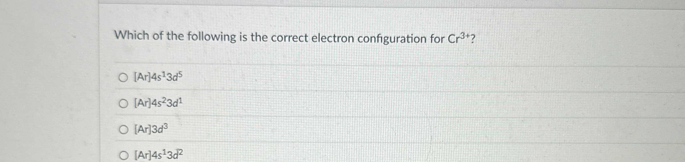 Solved Which of the following is the correct electron | Chegg.com
