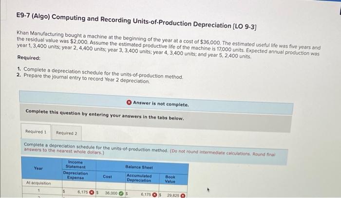 Solved E9-7 (Algo) Computing and Recording | Chegg.com