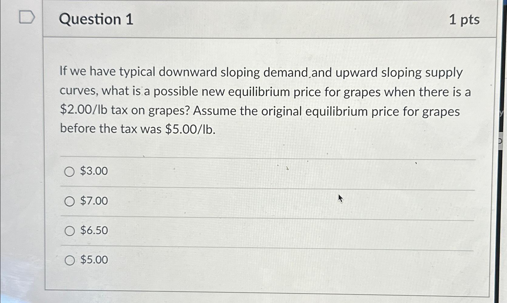 Solved Question 11ptsIf we have typical downward sloping | Chegg.com