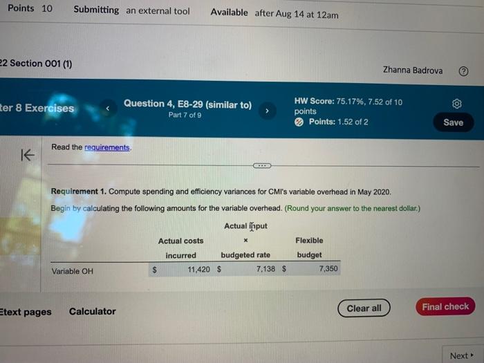 Solved Data tableRequirement 1. Compute spending and | Chegg.com