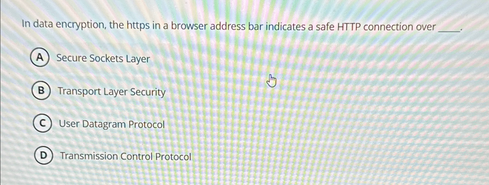 Solved In data encryption, the https in a browser address | Chegg.com