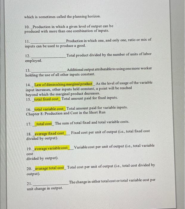 Solved 2. production function A table or mathematical | Chegg.com