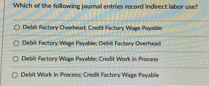 Solved Which of the following journal entries record | Chegg.com
