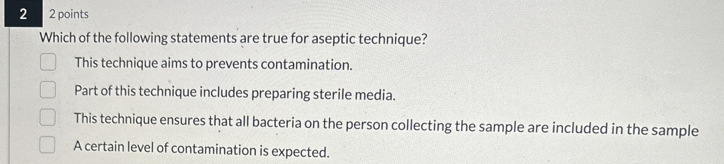 Solved 22 ﻿pointsWhich of the following statements are true | Chegg.com