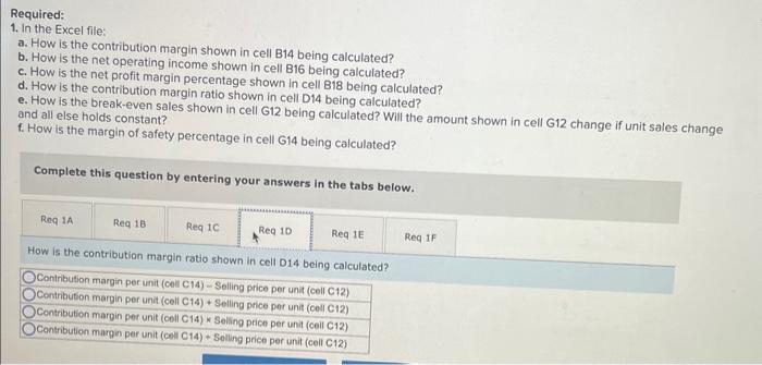 Solved Required information Excel Analytics 05-01 (Static) | Chegg.com