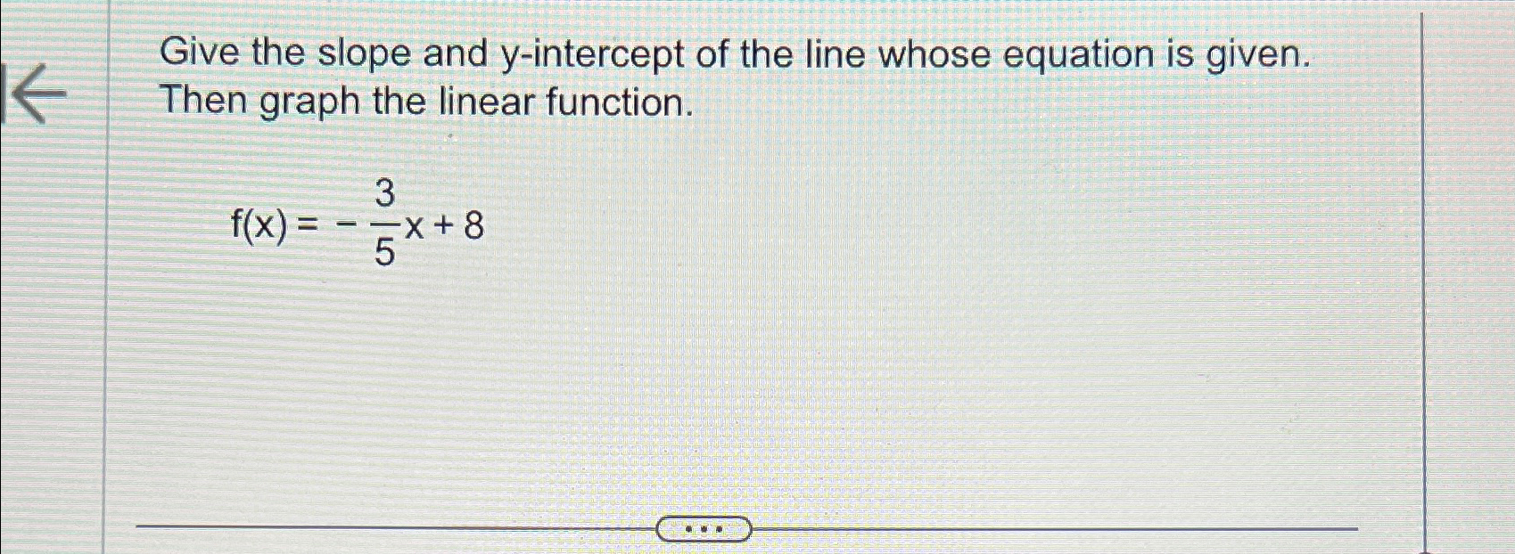 Solved Give the slope and y-intercept of the line whose | Chegg.com