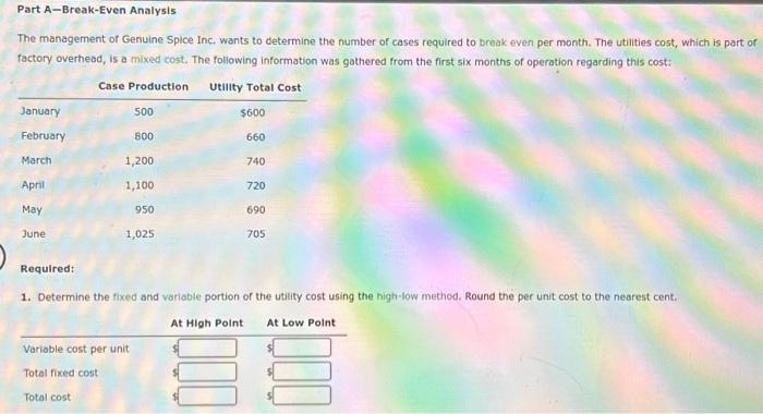 Solved Note: You must complete part A before completing | Chegg.com