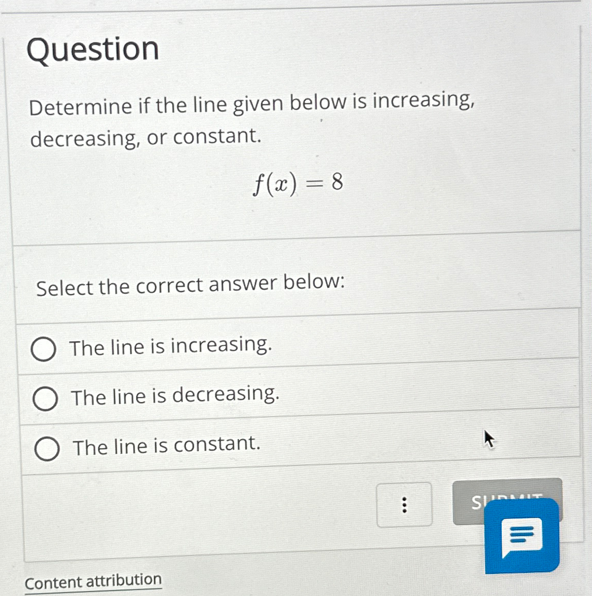 Solved QuestionDetermine if the line given below is | Chegg.com