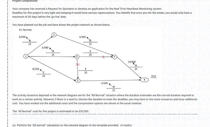 Project Compression Your company has received a | Chegg.com