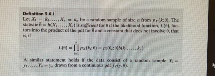 Solved 3. (Stat 467 only) Suppose that X1,..., X. is a | Chegg.com
