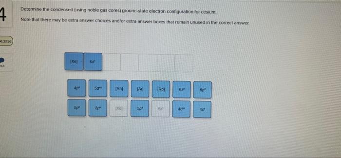 Solved Determine The Condensed Using Noble Gas Cores