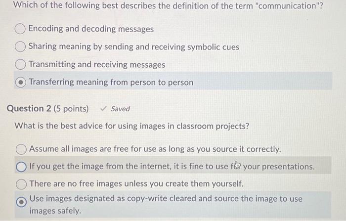 Which of the following best describes the definition | Chegg.com