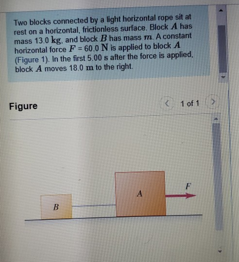 Solved Two blocks connected by a light horizontal rope sit | Chegg.com
