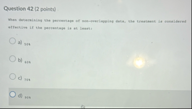 Solved Question 42 (2 ﻿points)When detersining the | Chegg.com