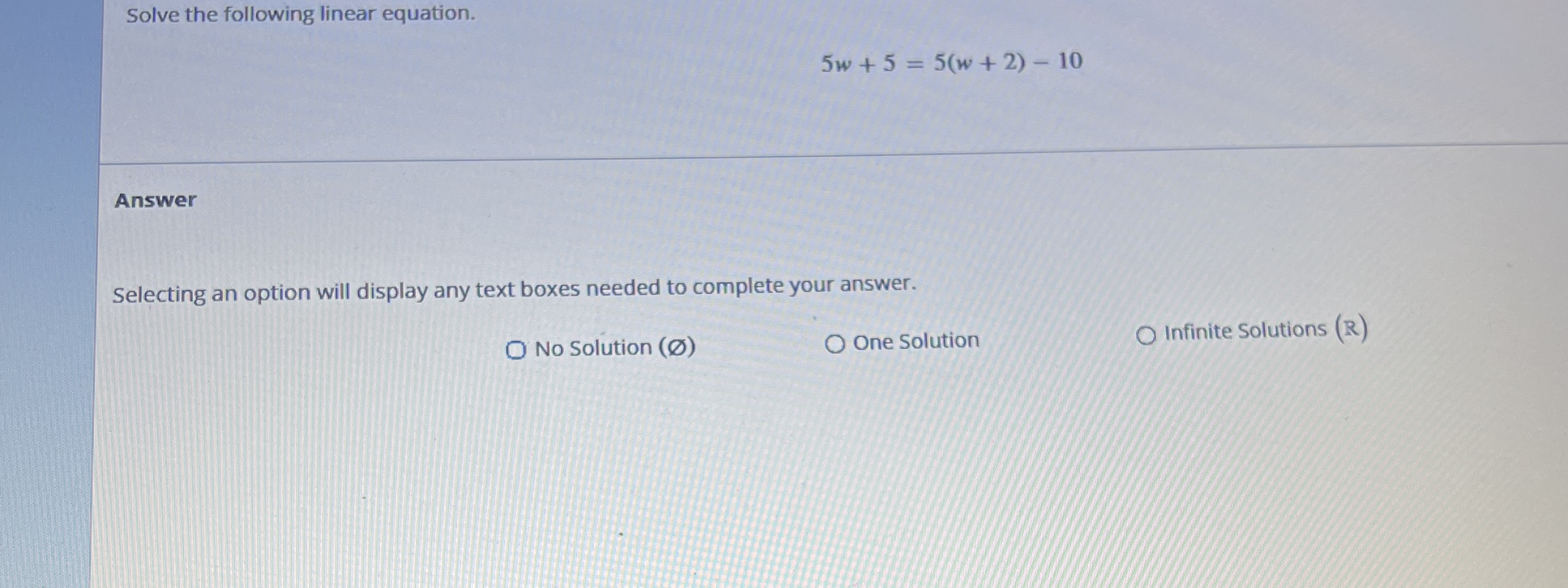 Solved Solve the following linear | Chegg.com