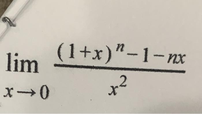 Solved 373. lim (1+x)"-1 x0 х (1+x)"-1- wm lim xy0 2 | Chegg.com