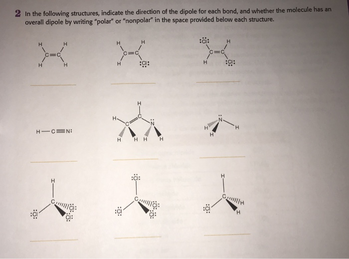 Solved 2 In the following structures, indicate the direction | Chegg.com