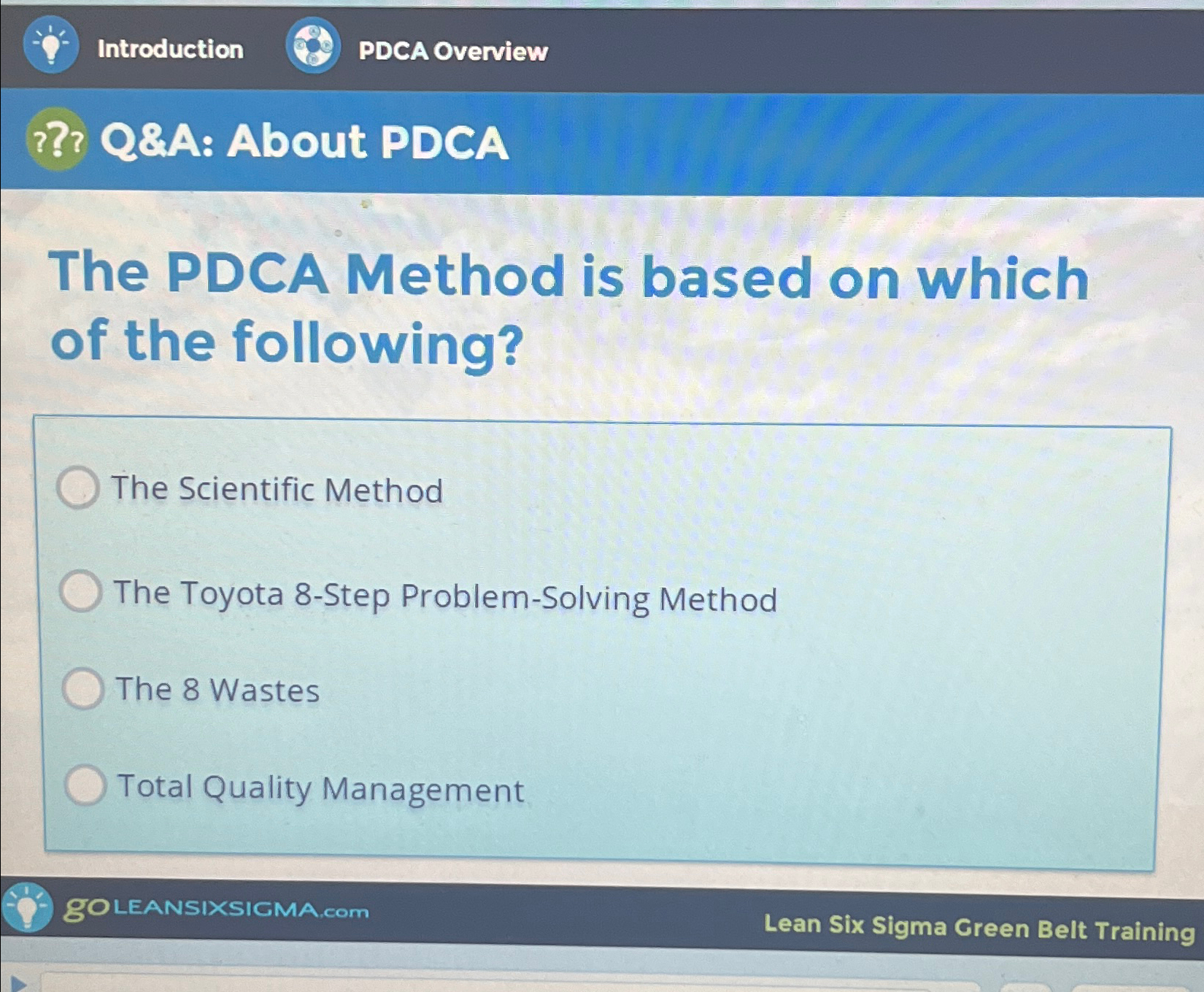 Solved Introductionpdca Overview ï Q A About Pdcathe Pdca Chegg