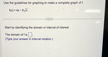 Solved Use the guidelines for graphing to make a complete | Chegg.com