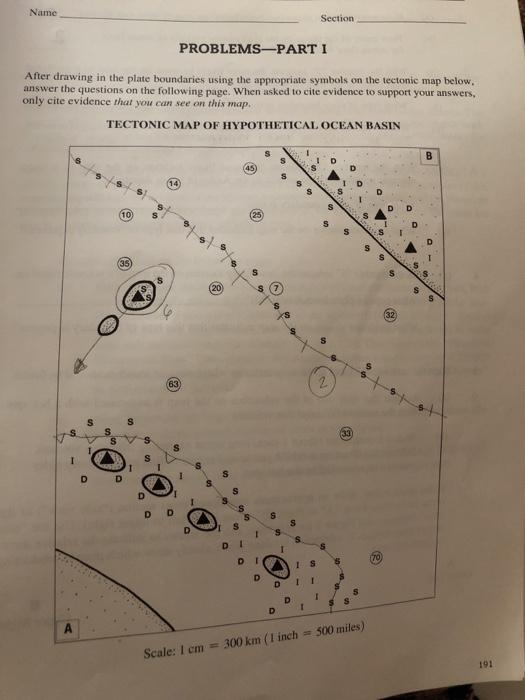 Solved Name Section PROBLEMS-PART I After drawing in the | Chegg.com