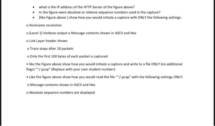Solved - what is the IP address of the HTTP Server of the | Chegg.com