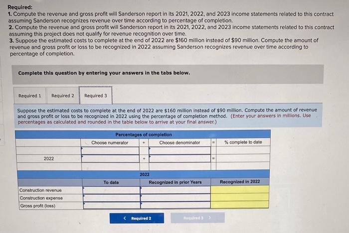 Solved Exercise 6-20 (Algo) Long-term contract; revenue | Chegg.com