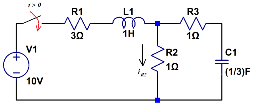 Solved See the circuit below. Assume all initial conditions | Chegg.com