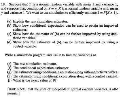 Suppose that Y is a normal random variable with mean | Chegg.com