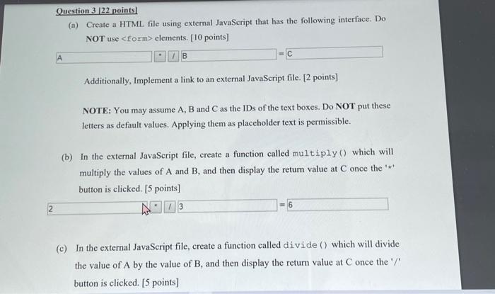 Solved ion 3 122 Points a Create A HTML File Using Chegg
