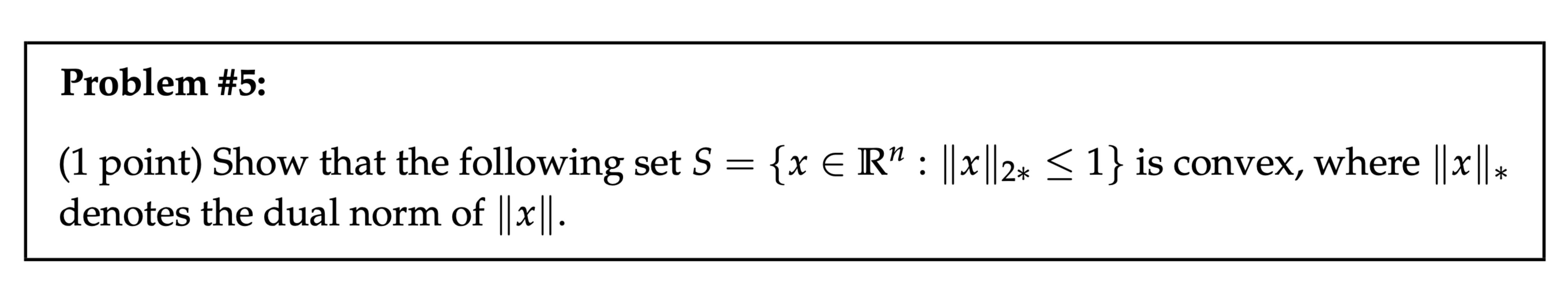 Solved Problem #5:(1 point) Show that the following set | Chegg.com Solved Problem #5:(1 point) Show that the following set | Chegg.com