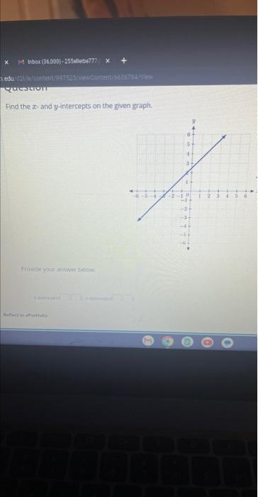 Solved Find the x - and y-intercepts on the given graph. | Chegg.com
